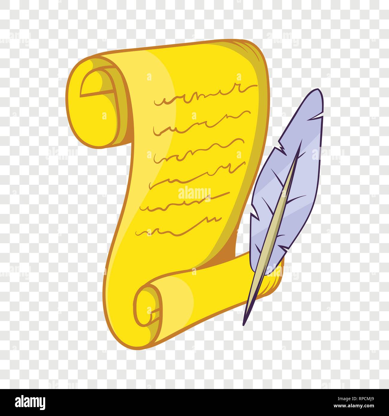 Papyrus scroll inkwell papyrus Stock Vector Images - Alamy
