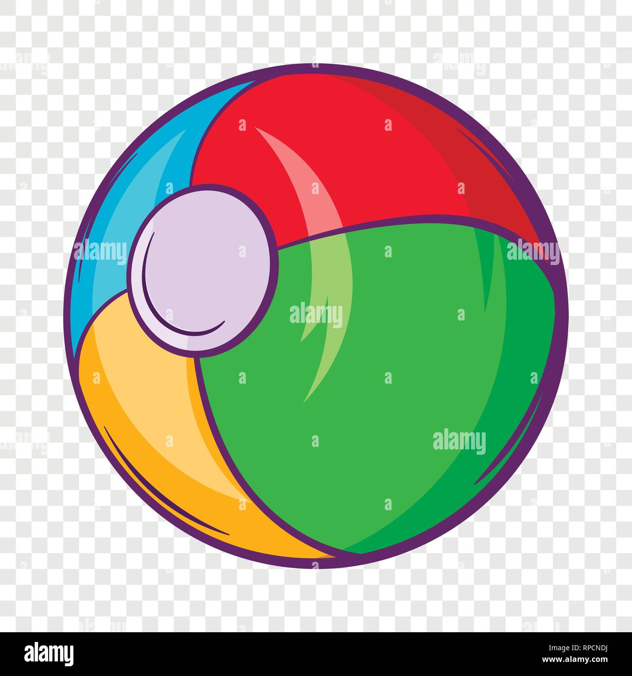Colorful ball icon, cartoon style Stock Vector Image & Art - Alamy
