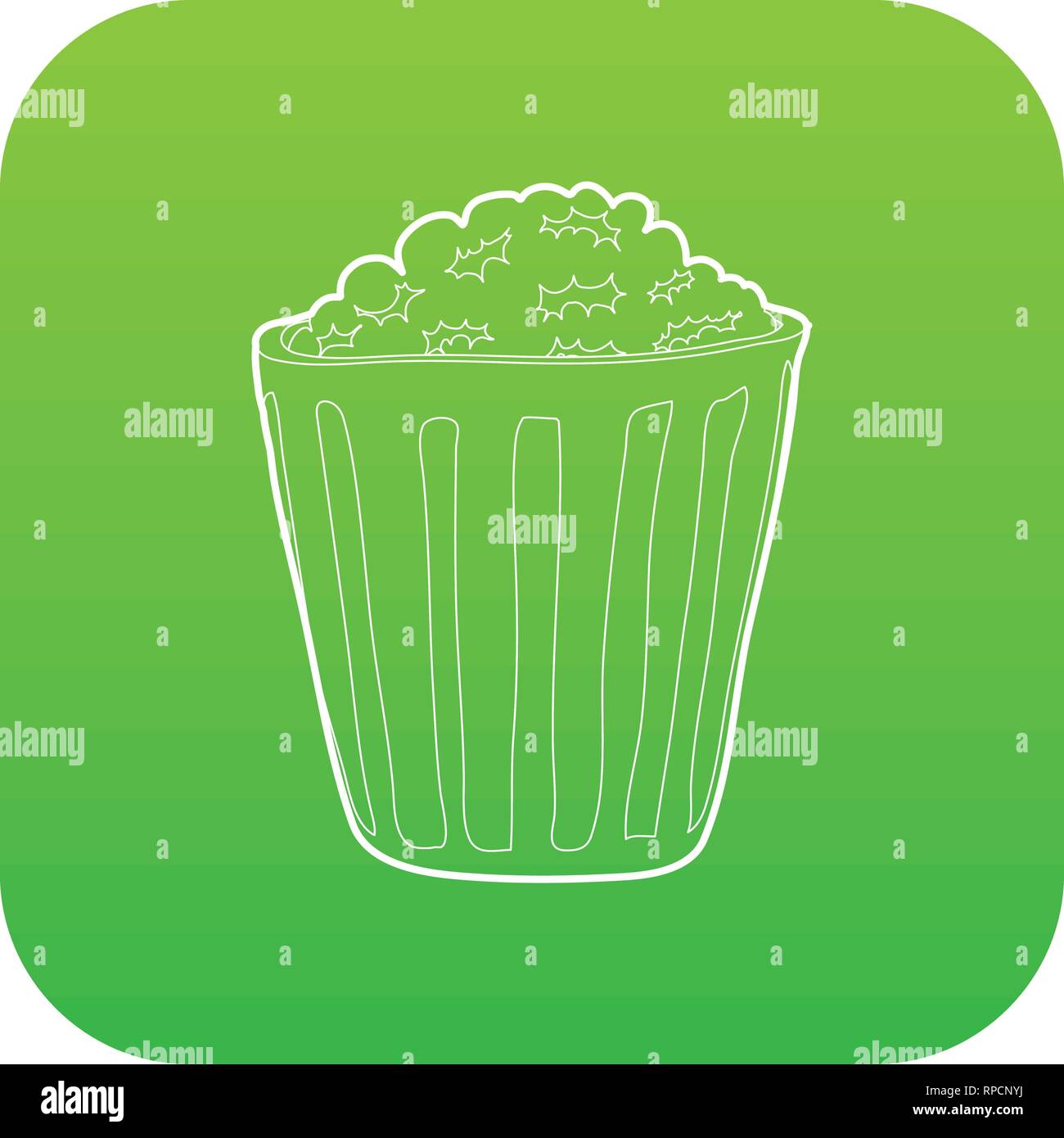 Green white popcorn bucket hi-res stock photography and images - Alamy