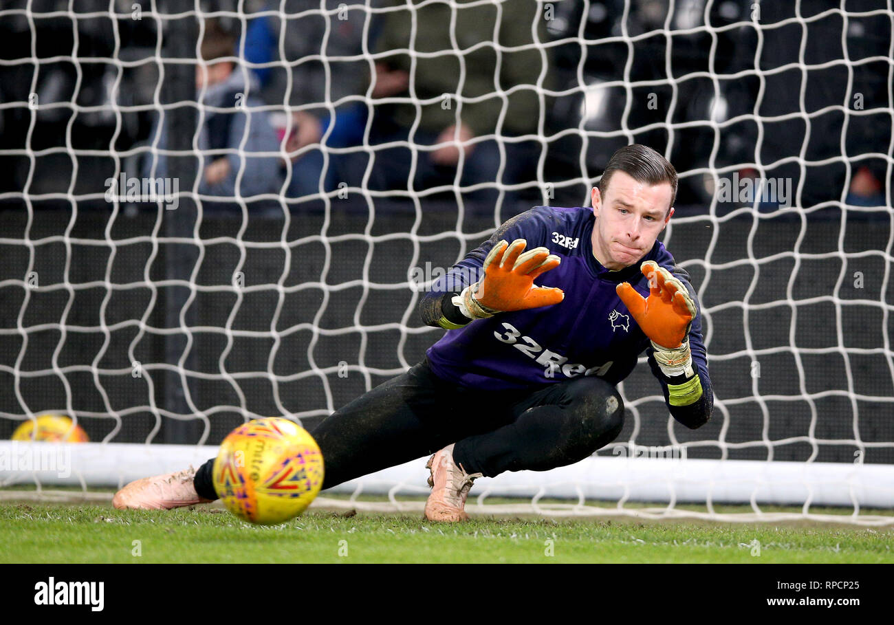 Josh Barnes, Derby County goalkeeper Stock Photo - Alamy