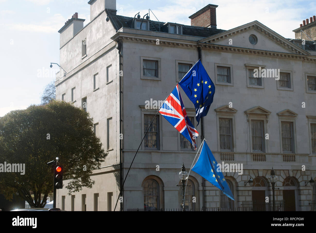London parliament british flags hi-res stock photography and images - Alamy
