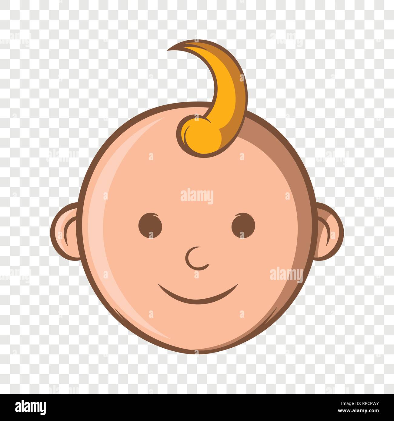 Baby face icon, cartoon style Stock Vector Image & Art - Alamy
