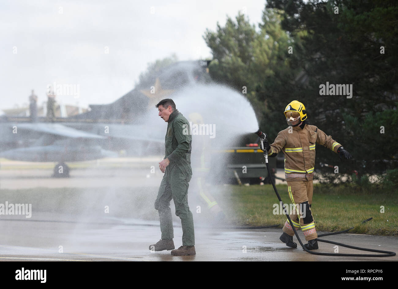 Raf marham fire crew hi-res stock photography and images - Alamy