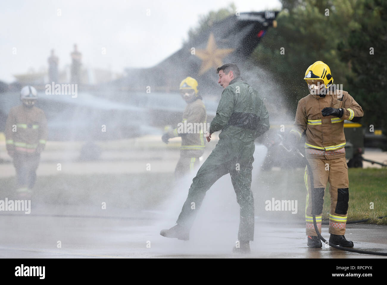 Raf marham fire crew hi-res stock photography and images - Alamy