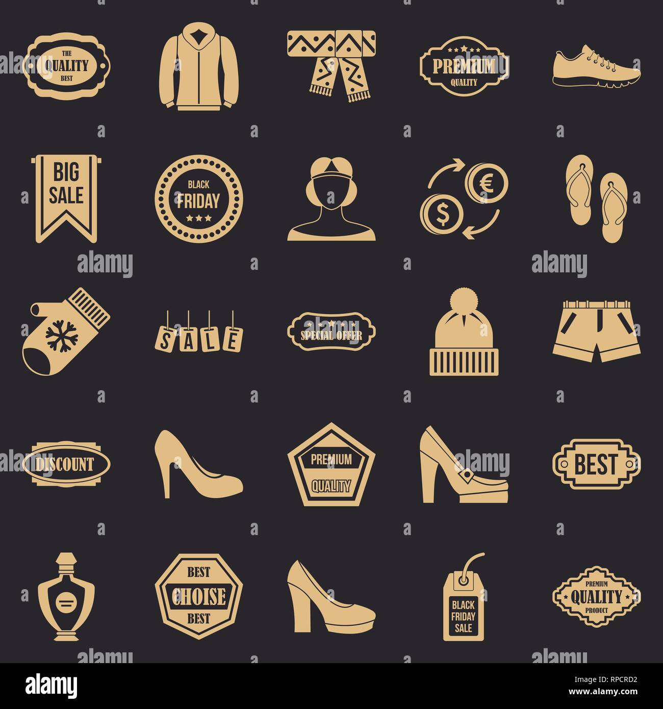 Sales icons set, simple style Stock Vector Image & Art - Alamy