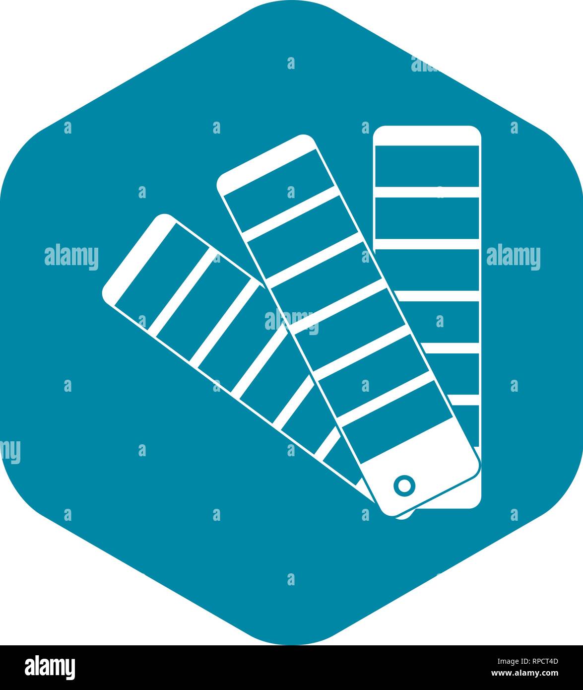 Paint color selection booklet icon, simple style Stock Vector Image ...