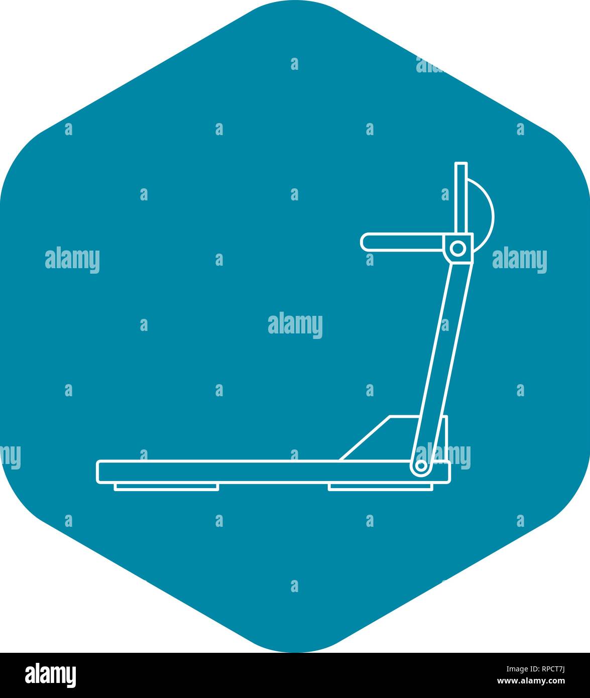 Sport treadmill icon, outline style Stock Vector Image & Art - Alamy