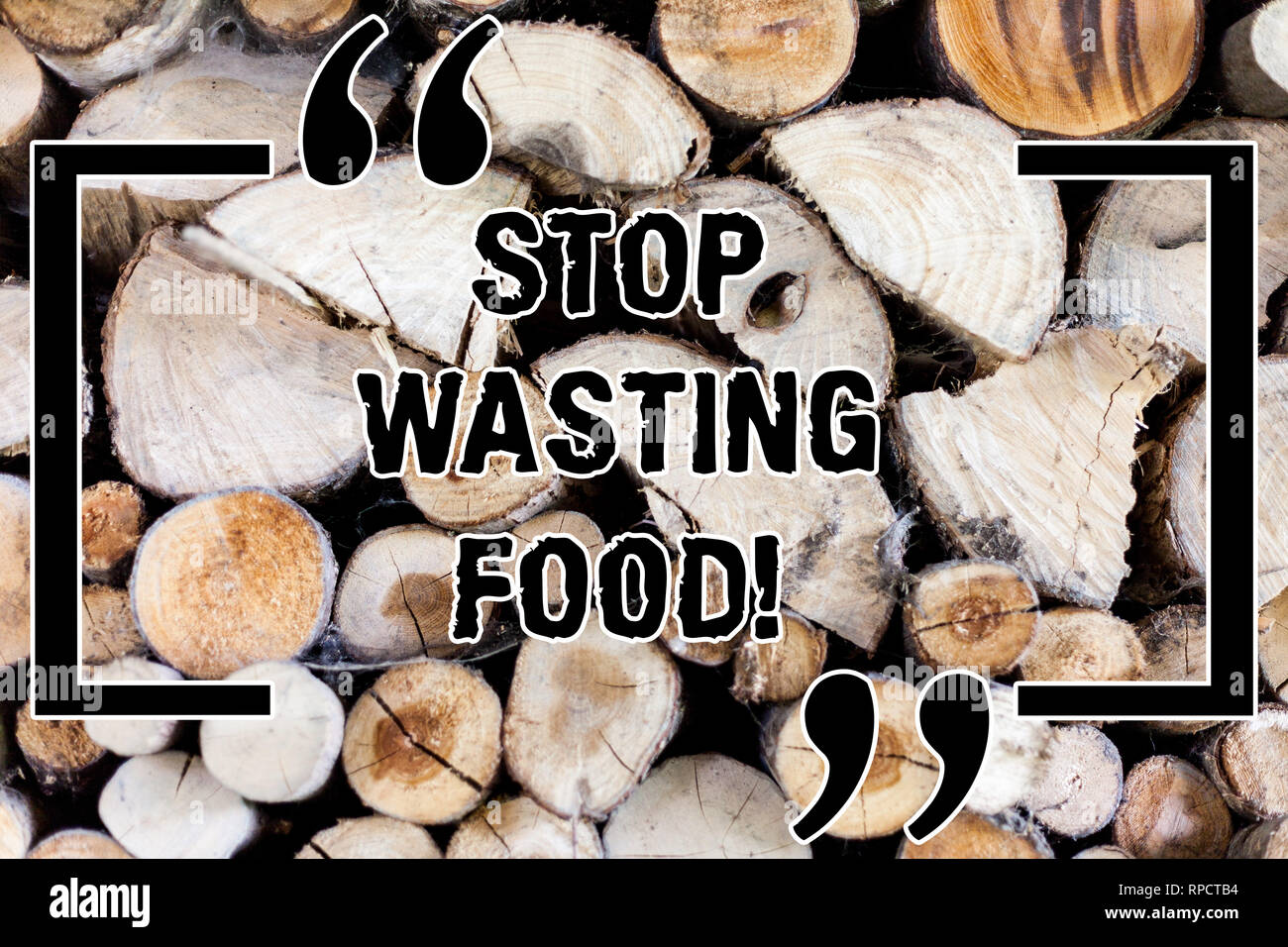Writing note showing Stop Wasting Food. Business photo showcasing ...