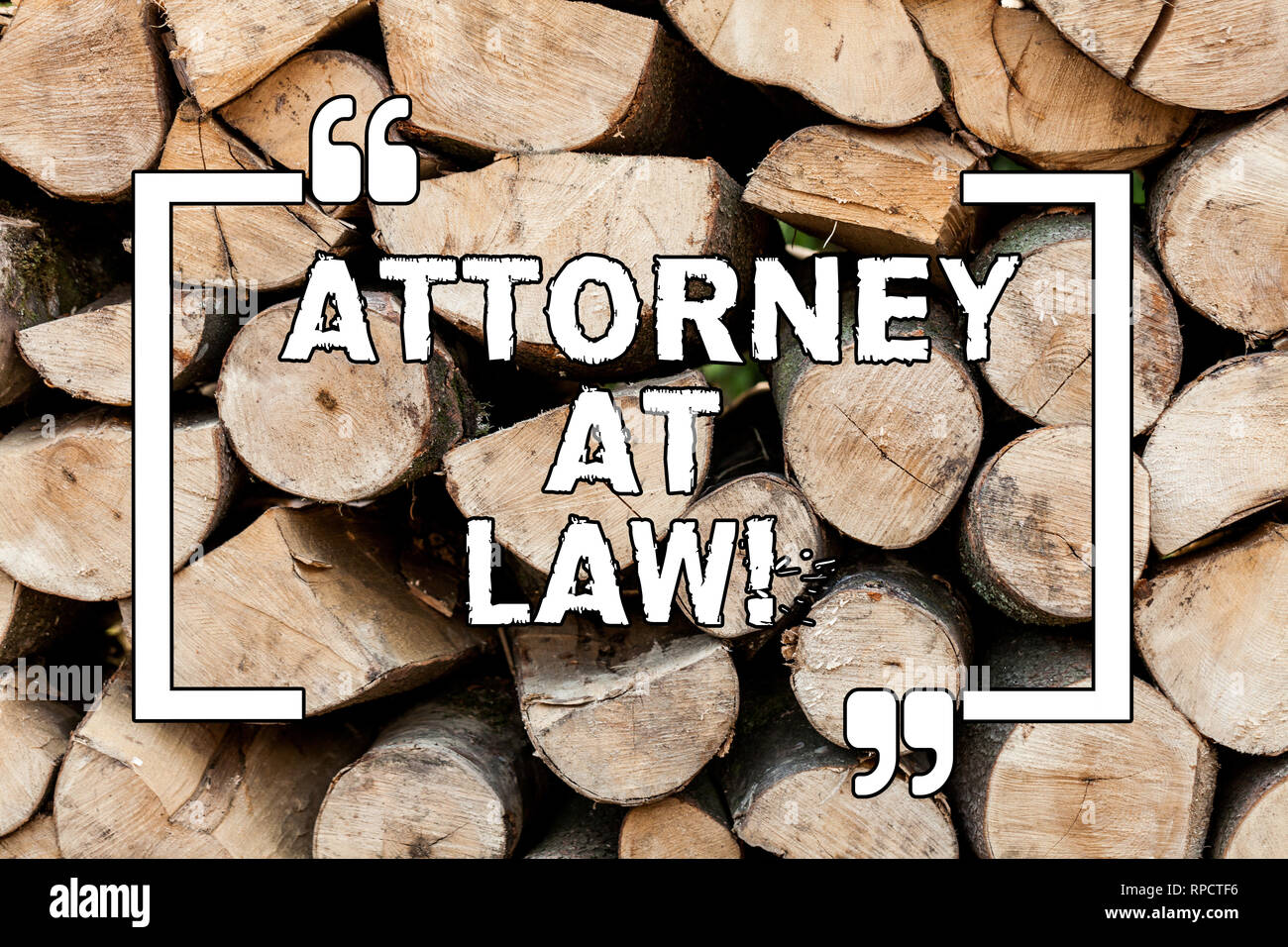 Handwriting text writing Attorney At Law. Concept meaning legal ...