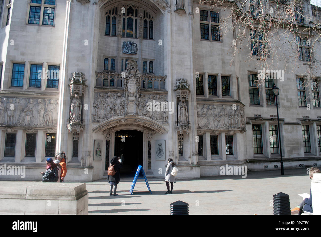 The Supreme Court building near Houses of Parliament, Westminster Stock ...