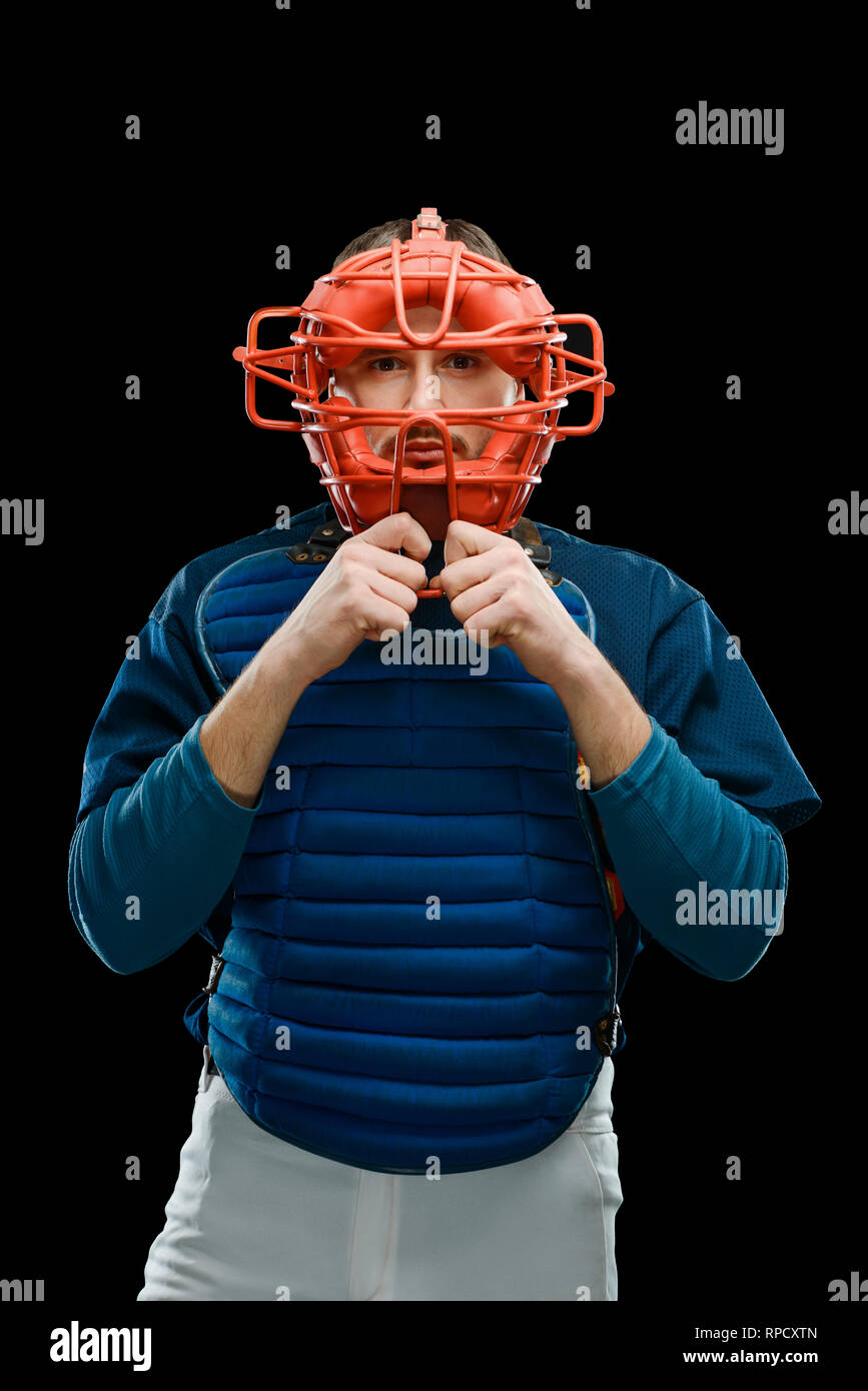 Player getting ready for game Stock Photo - Alamy