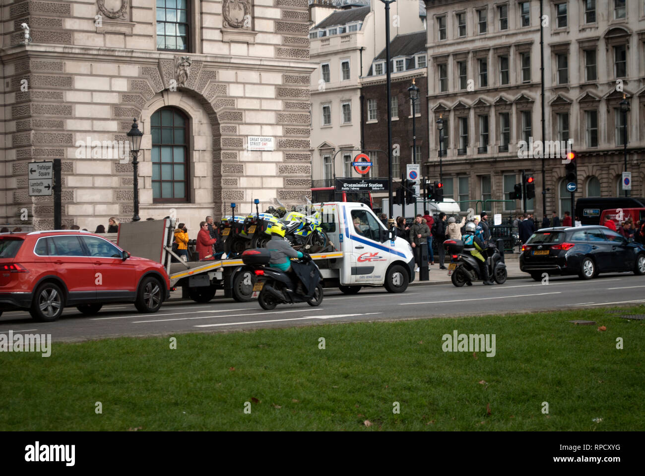 Motorcycles passing hi-res stock photography and images - Alamy