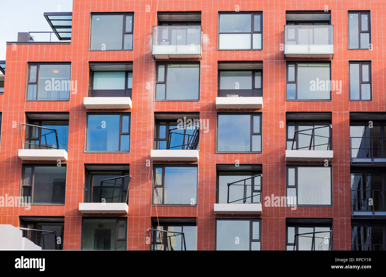 Modern Brick Apartment Building