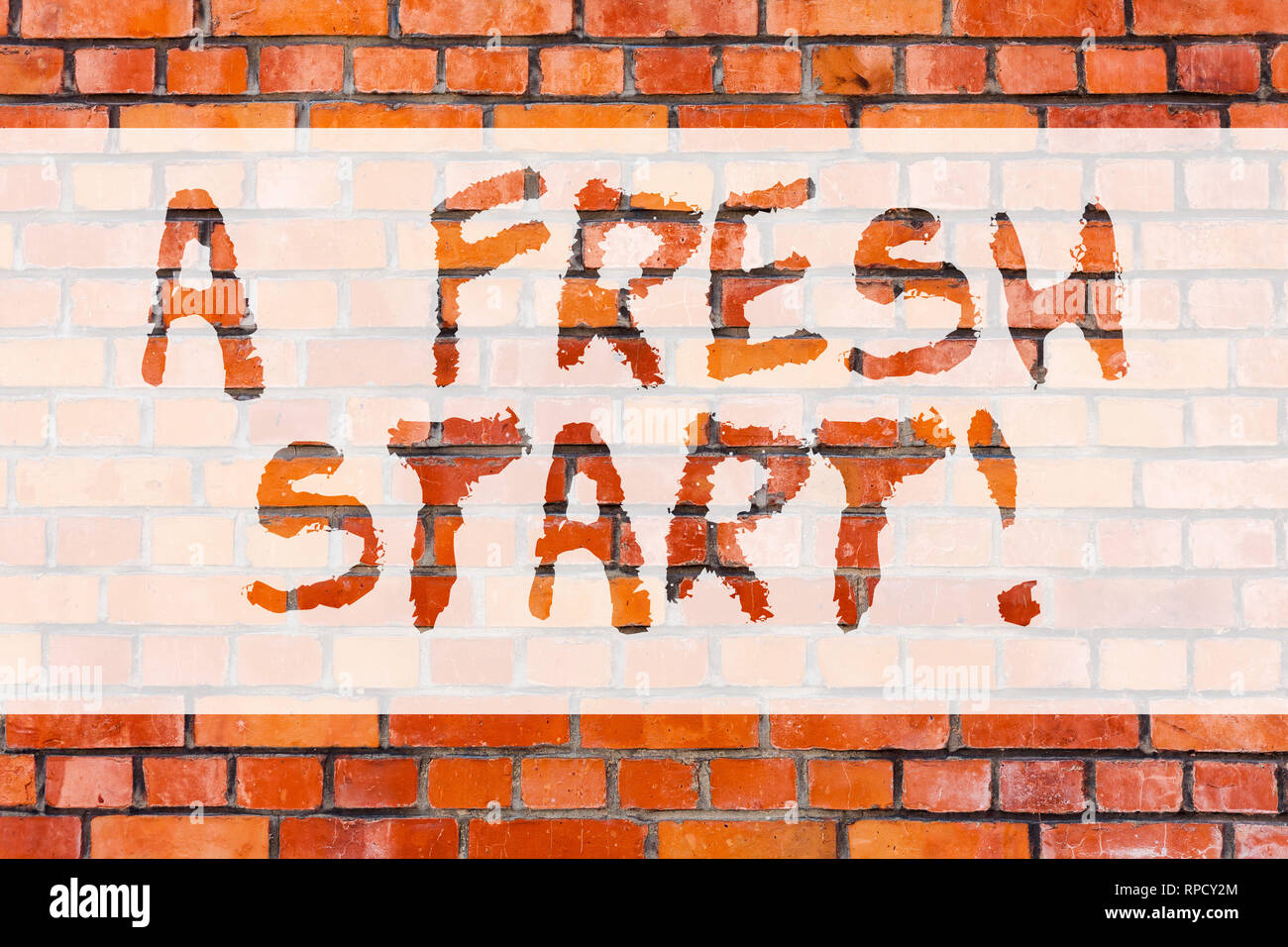 Writing note showing A Fresh Start. Business photo showcasing New ...