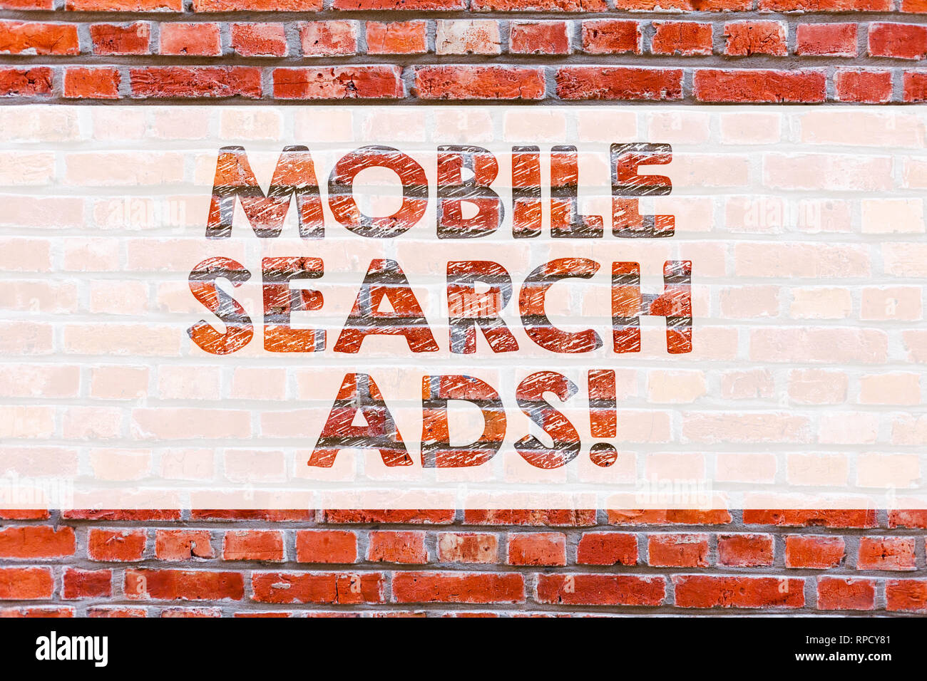 Conceptual hand writing showing Mobile Search Ads. Business photo ...