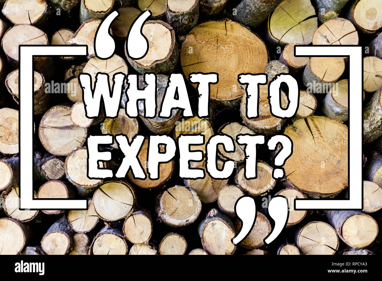 Handwriting text What To Expect. Concept meaning Confusion about the ...