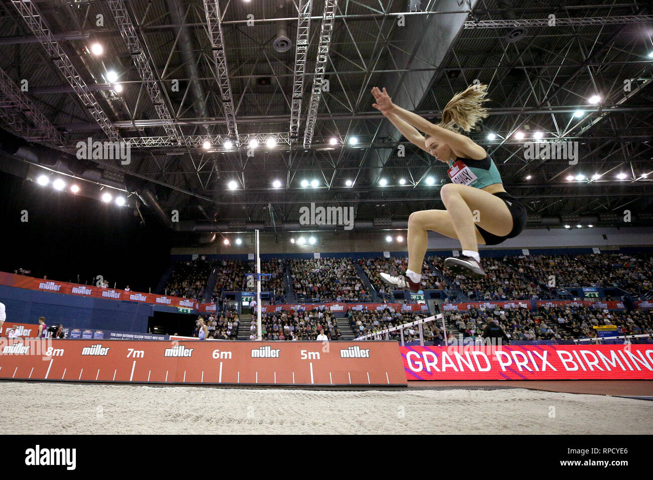 Great Britain's Lucy Hadaway during the Women's Long Jump Stock Photo ...