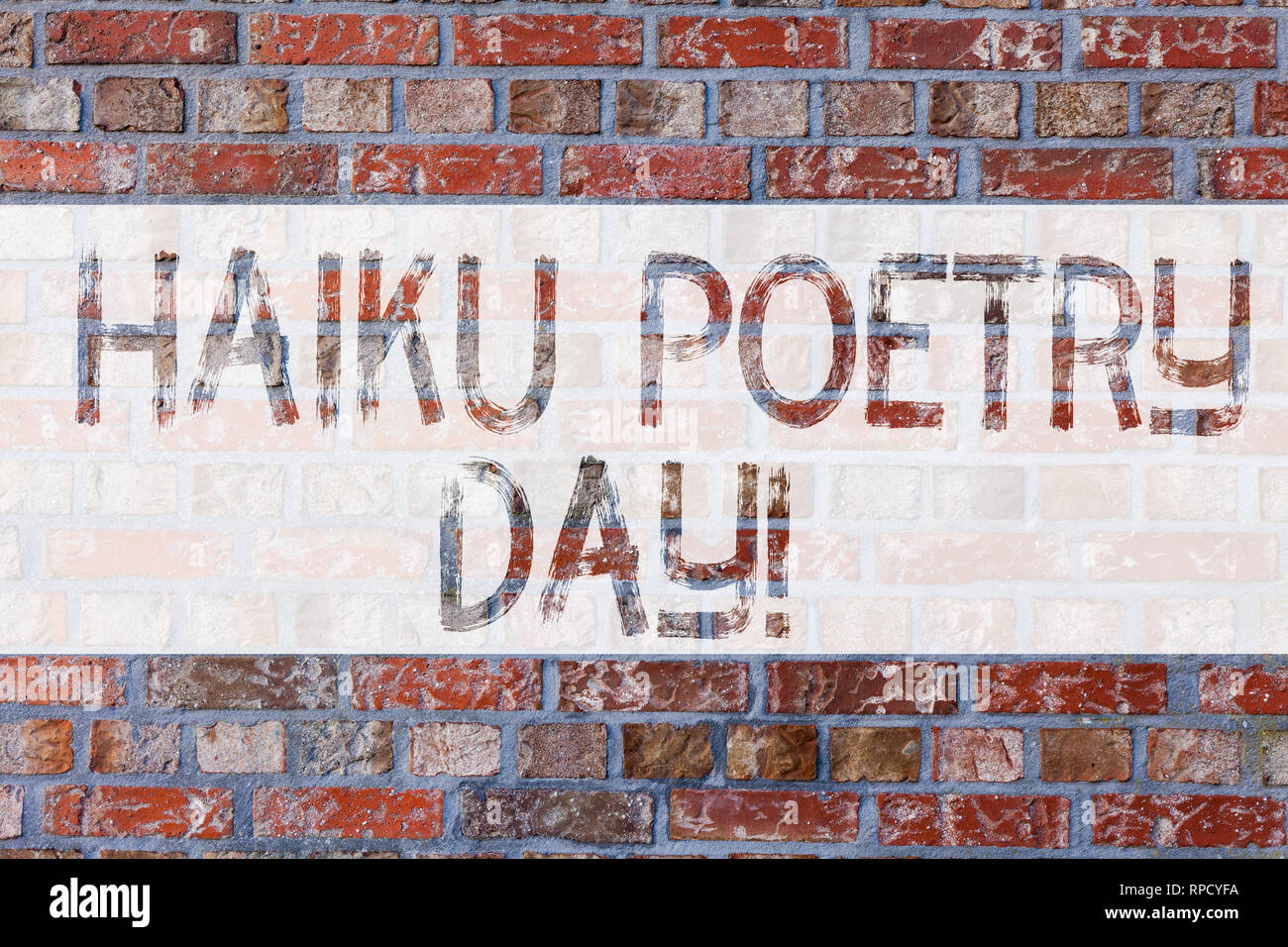 Handwriting text writing Haiku Poetry Day. Concept meaning traditional ...