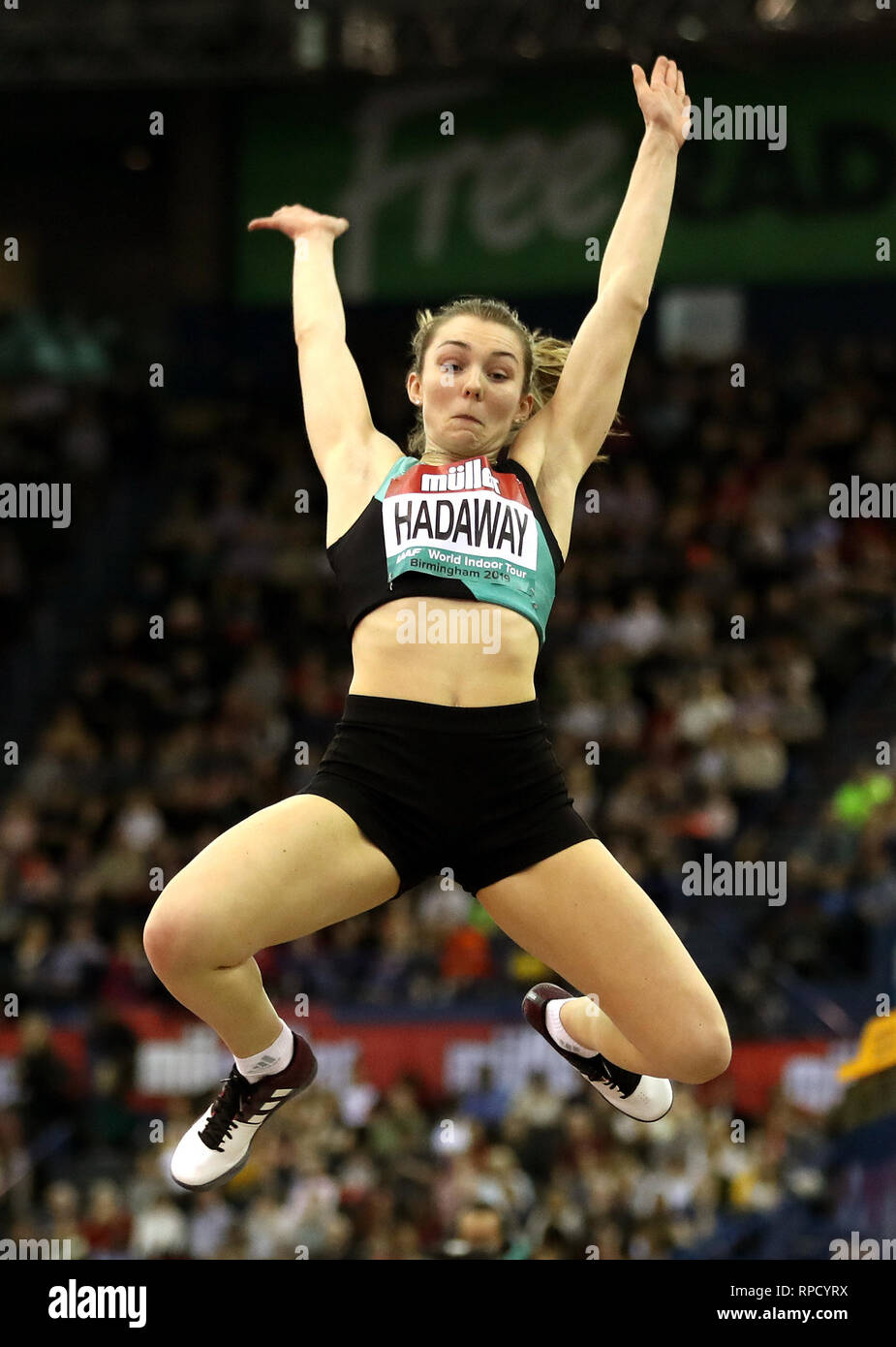 Great Britain's Lucy Hadaway during the Women's Long Jump Stock Photo ...