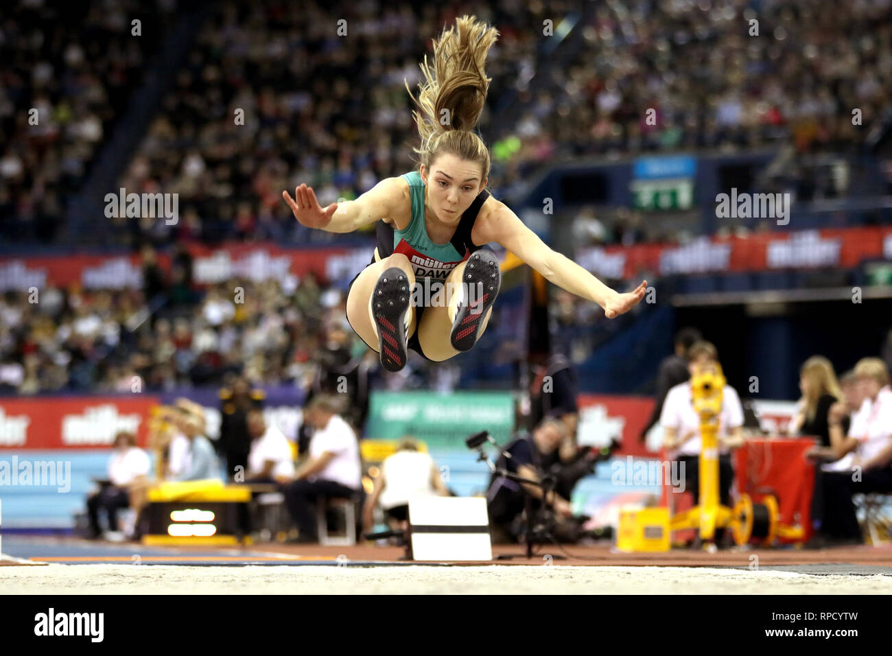 Great Britain's Lucy Hadaway during the Women's Long Jump Stock Photo ...