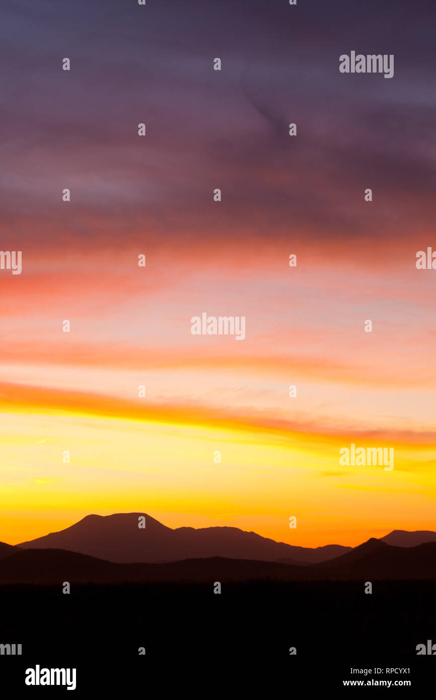 Sunset over Table Top Mesa Stock Photo - Alamy