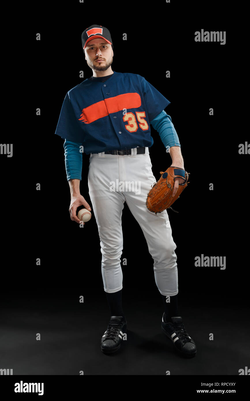 Handsome baseball player hi-res stock photography and images - Alamy