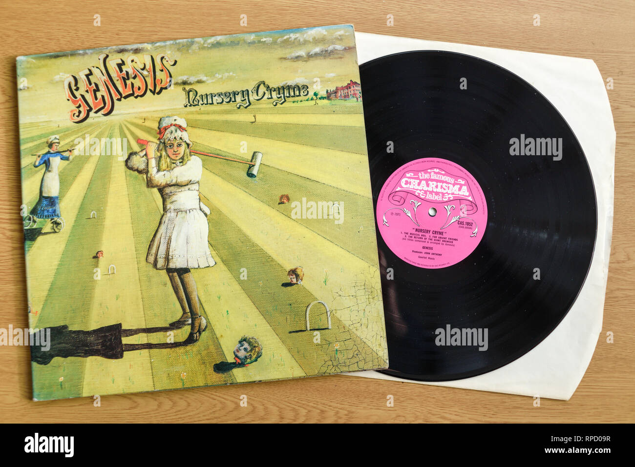 Nottingham,UK. 21st February 2019. Rare pink scroll label on Charisma ...