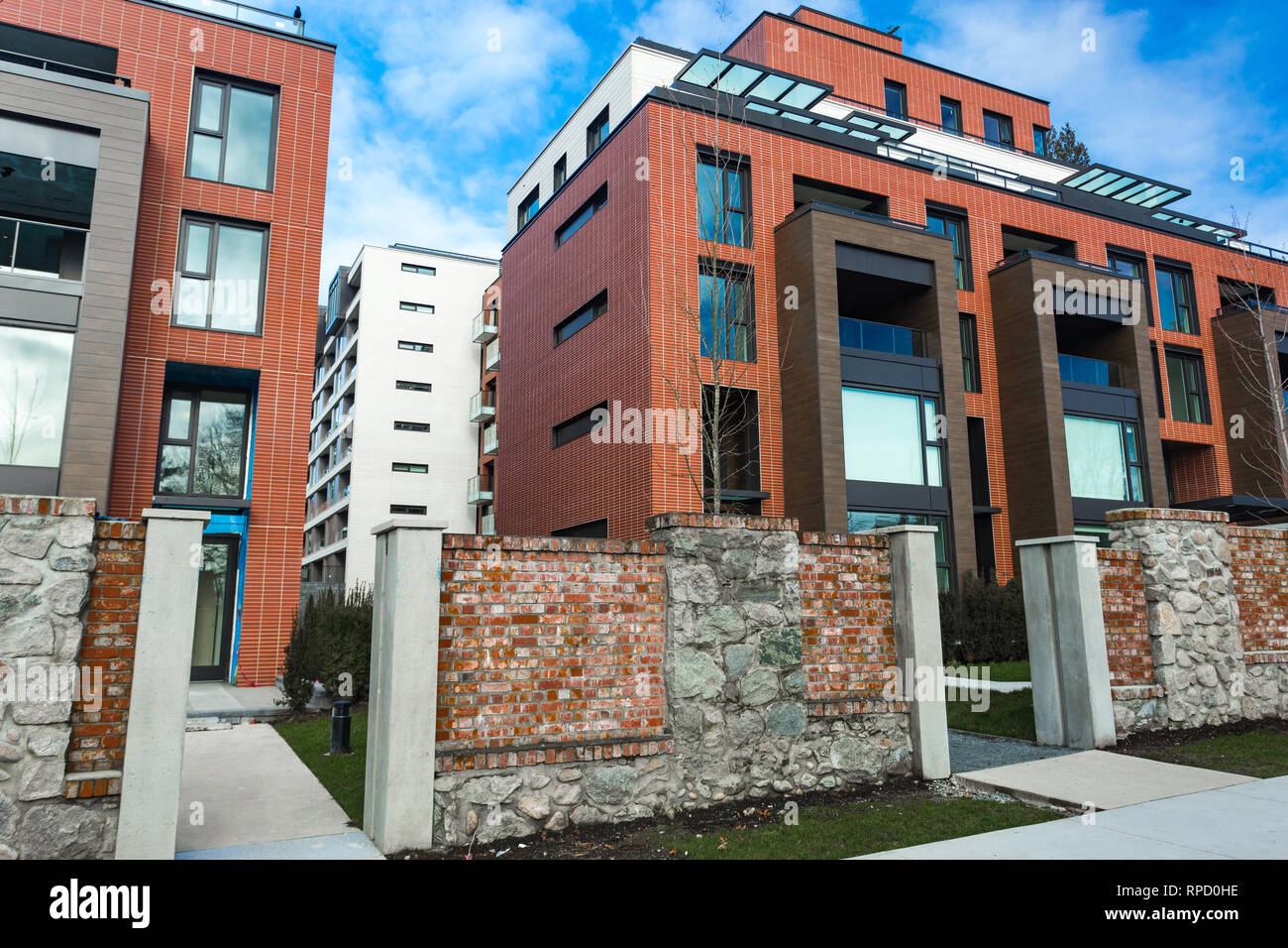 Modern Brick Apartment Building