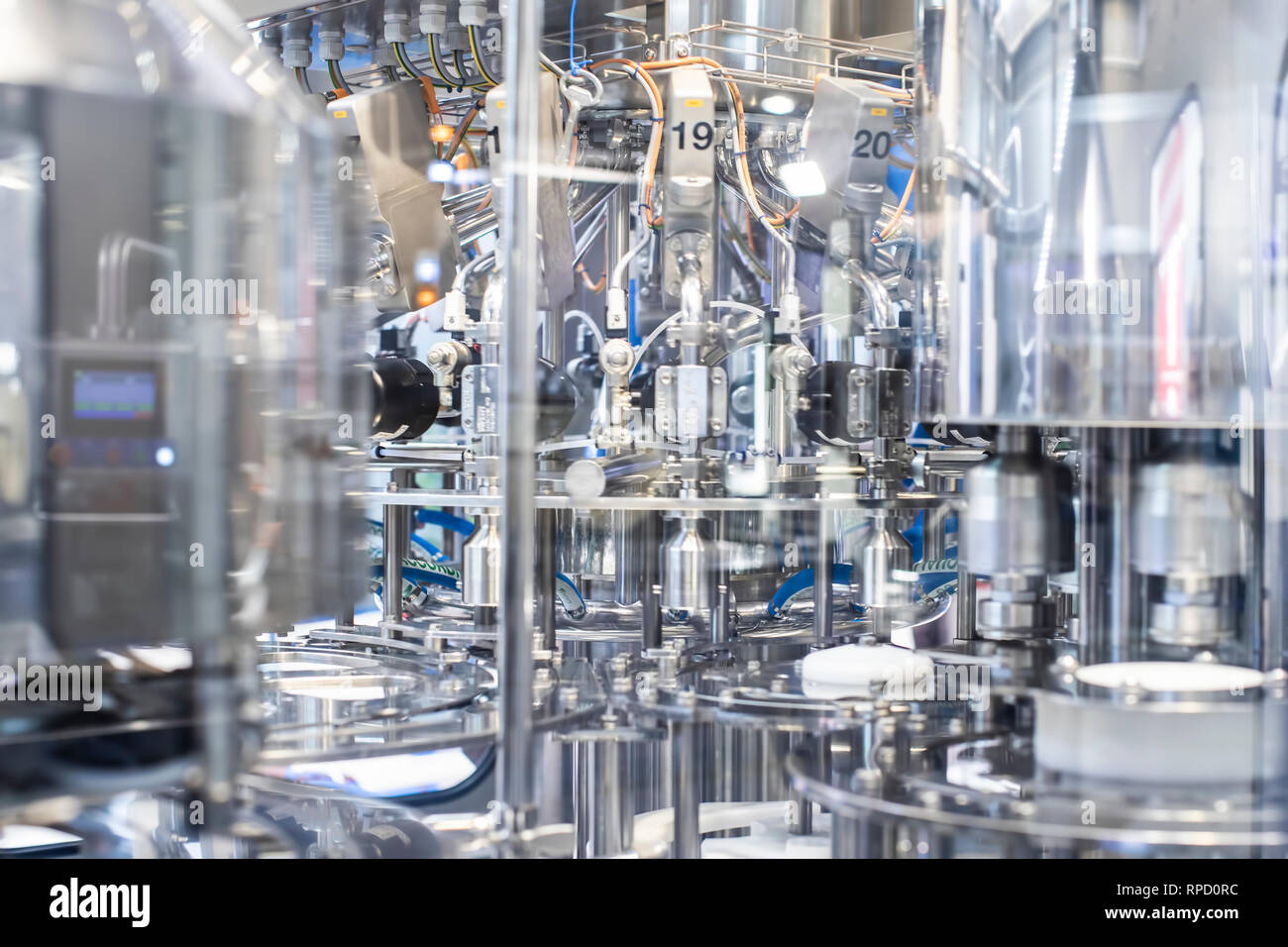 Stainless steel pipes in the factory Stock Photo - Alamy