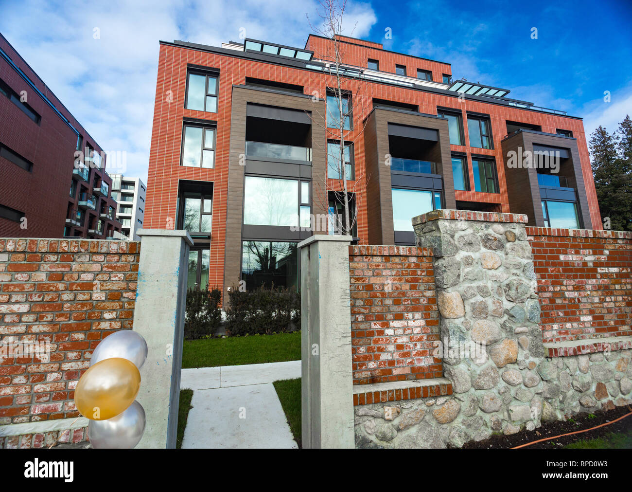 Modern Brick Apartment Building