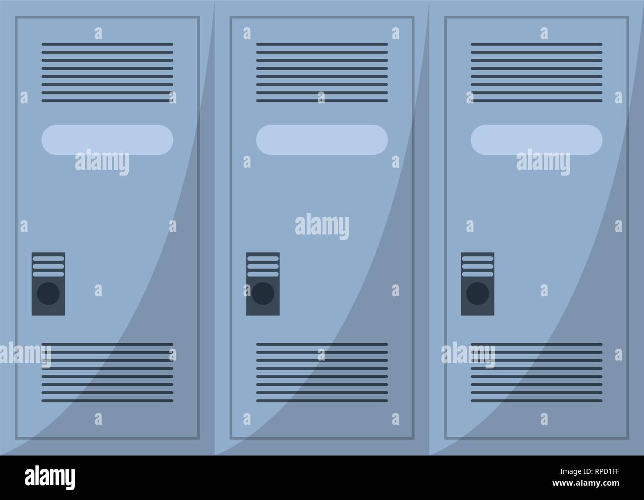 Empty lockers school Stock Vector Images - Alamy