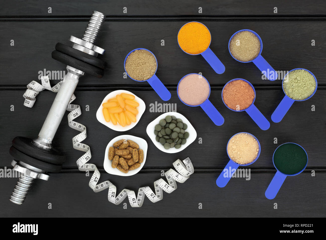 Body building tablets hi-res stock photography and images - Alamy