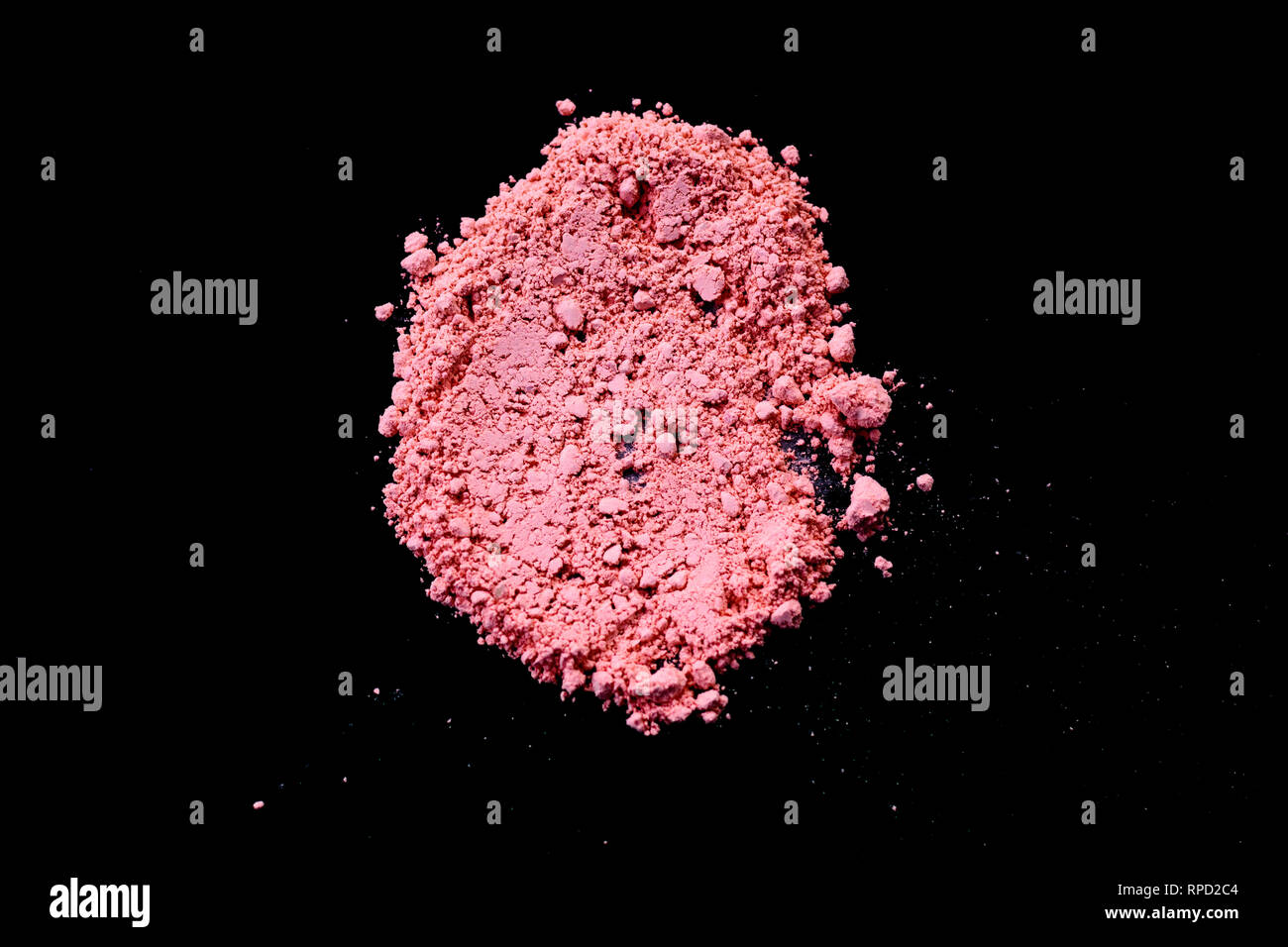 Pink color background of chalk powder. Pink color dust particles ...