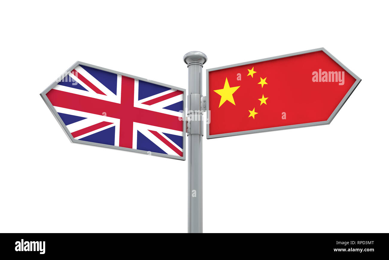 Britain china flag hi-res stock photography and images - Alamy