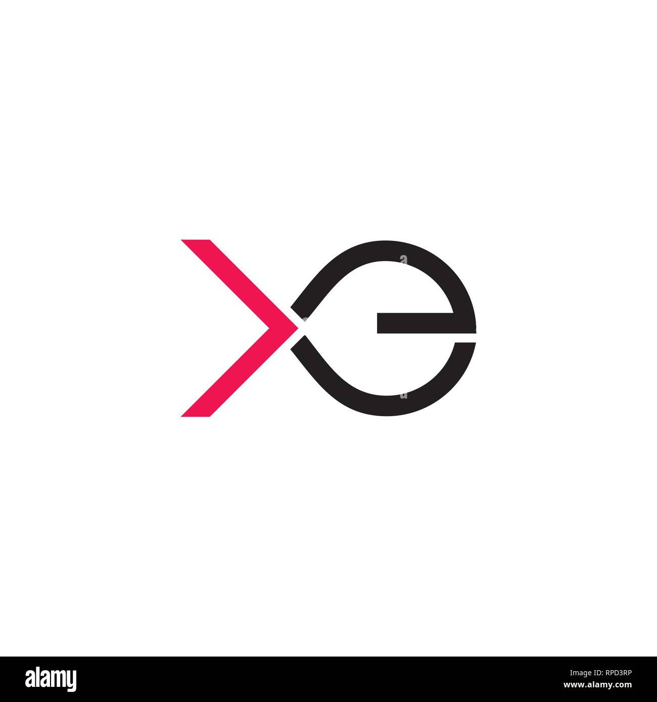 letters xe symbol logo vector Stock Vector Image & Art - Alamy