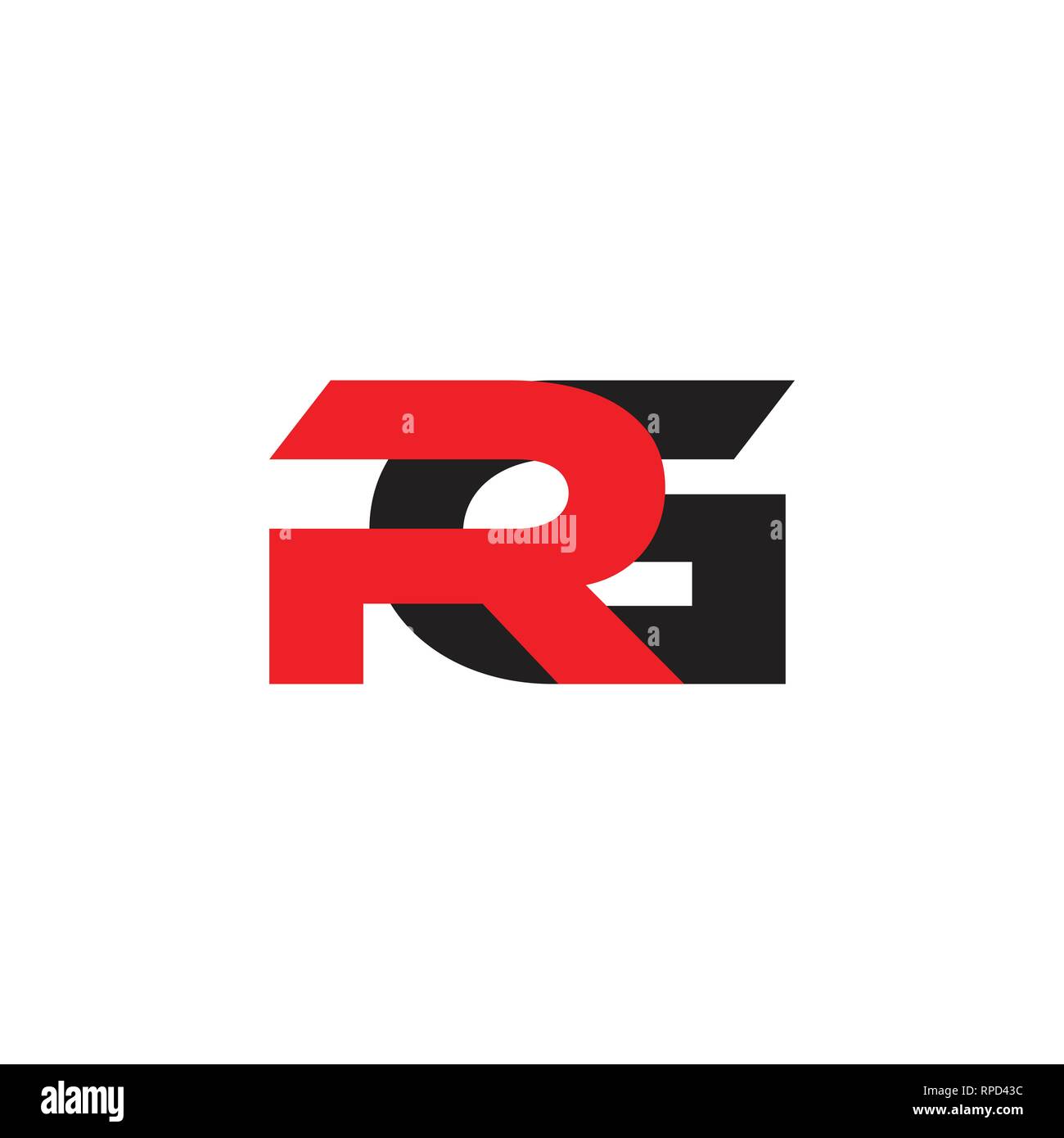 letters rg simple linked geometric logo vector Stock Vector Image & Art ...
