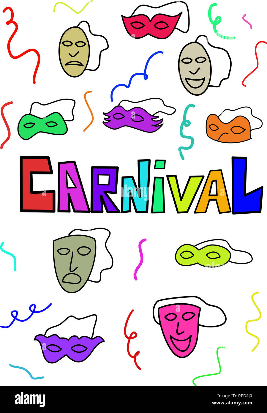 Carnival vector background Stock Photo - Alamy