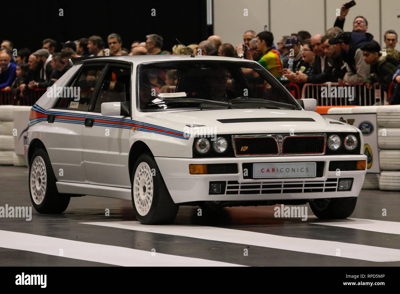 Lancia Delta Integrale HF at the London Classic Car Show 2019 Stock ...