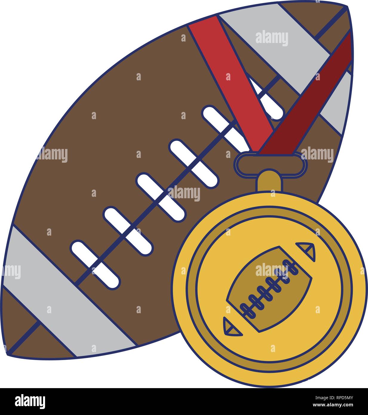 American football sport game blue lines Stock Vector Image & Art - Alamy