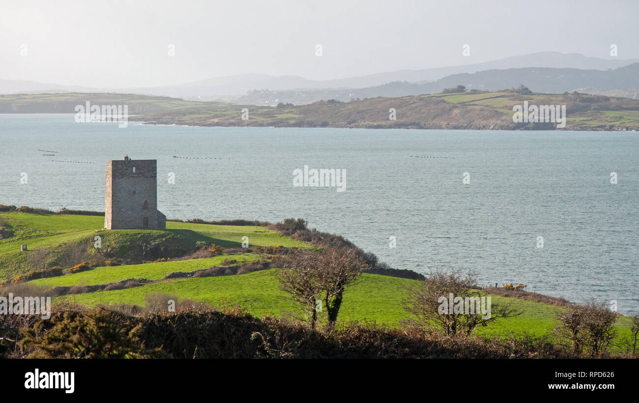 A signal tower in West Cork, one of dozens built along the coast of ...