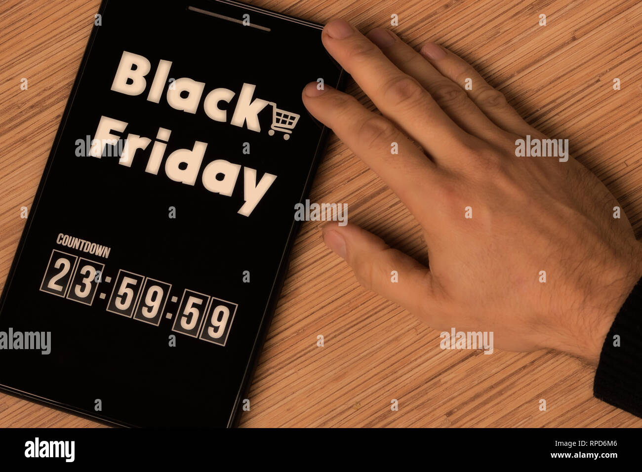 Black friday tablet sale hi-res stock photography and images - Alamy