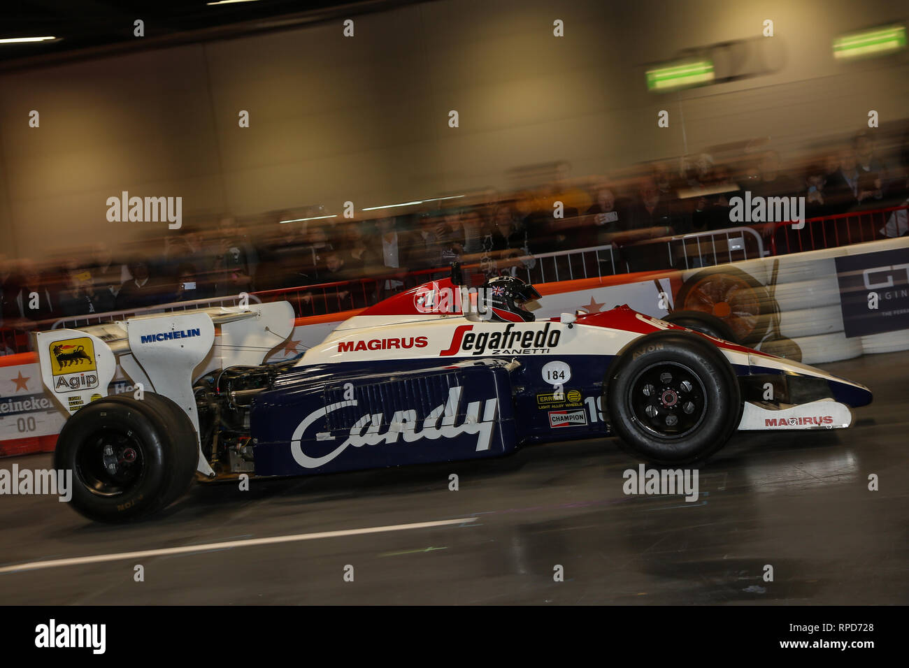 Toleman TG-184 Hart at the London Classic Car Show 2019 Stock Photo - Alamy