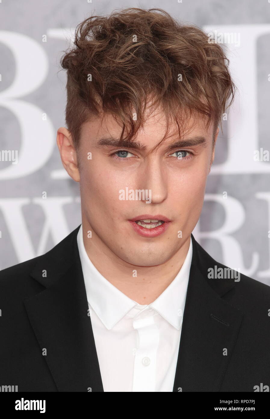 Sam Fender seen on the red carpet during The BRIT Awards 2019 at The O2 ...
