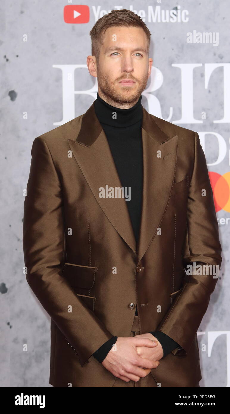 Calvin Smith seen on the red carpet during The BRIT Awards 2019 at The ...