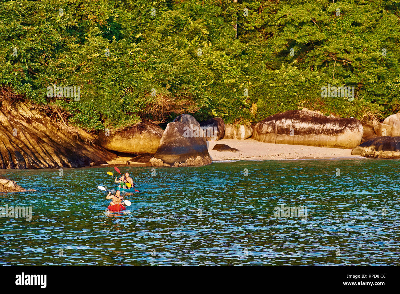 ABC beach and rainforest on Tioman island, Maiaysia Stock Photo - Alamy