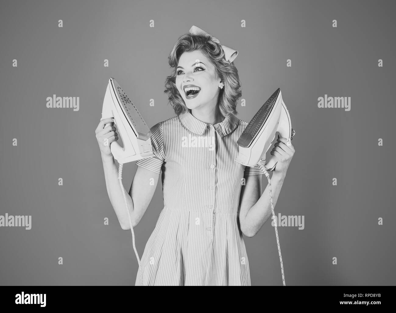 Everyday life, housework Stock Photo - Alamy