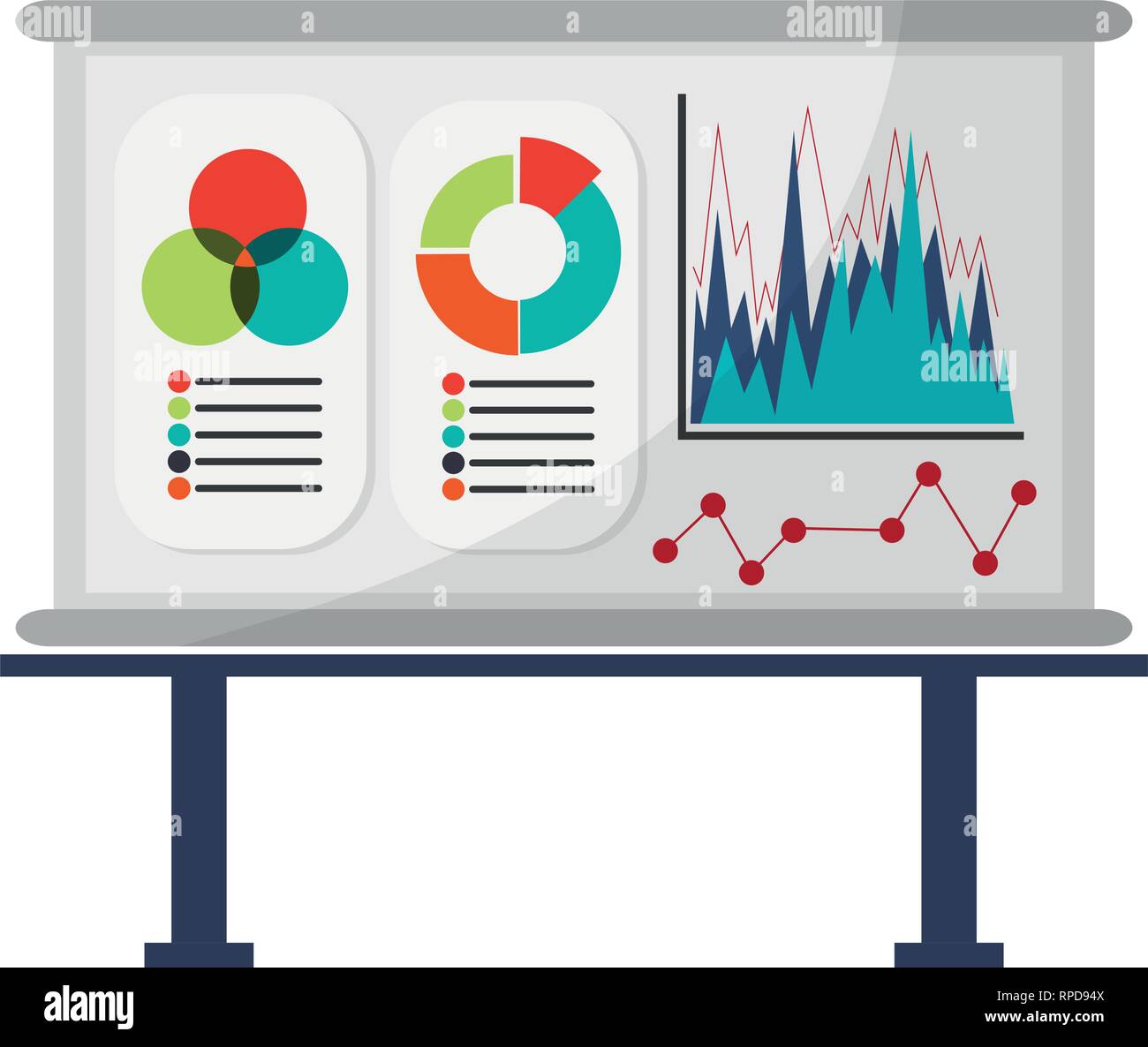 Diagram on whiteboard Stock Vector Images - Alamy