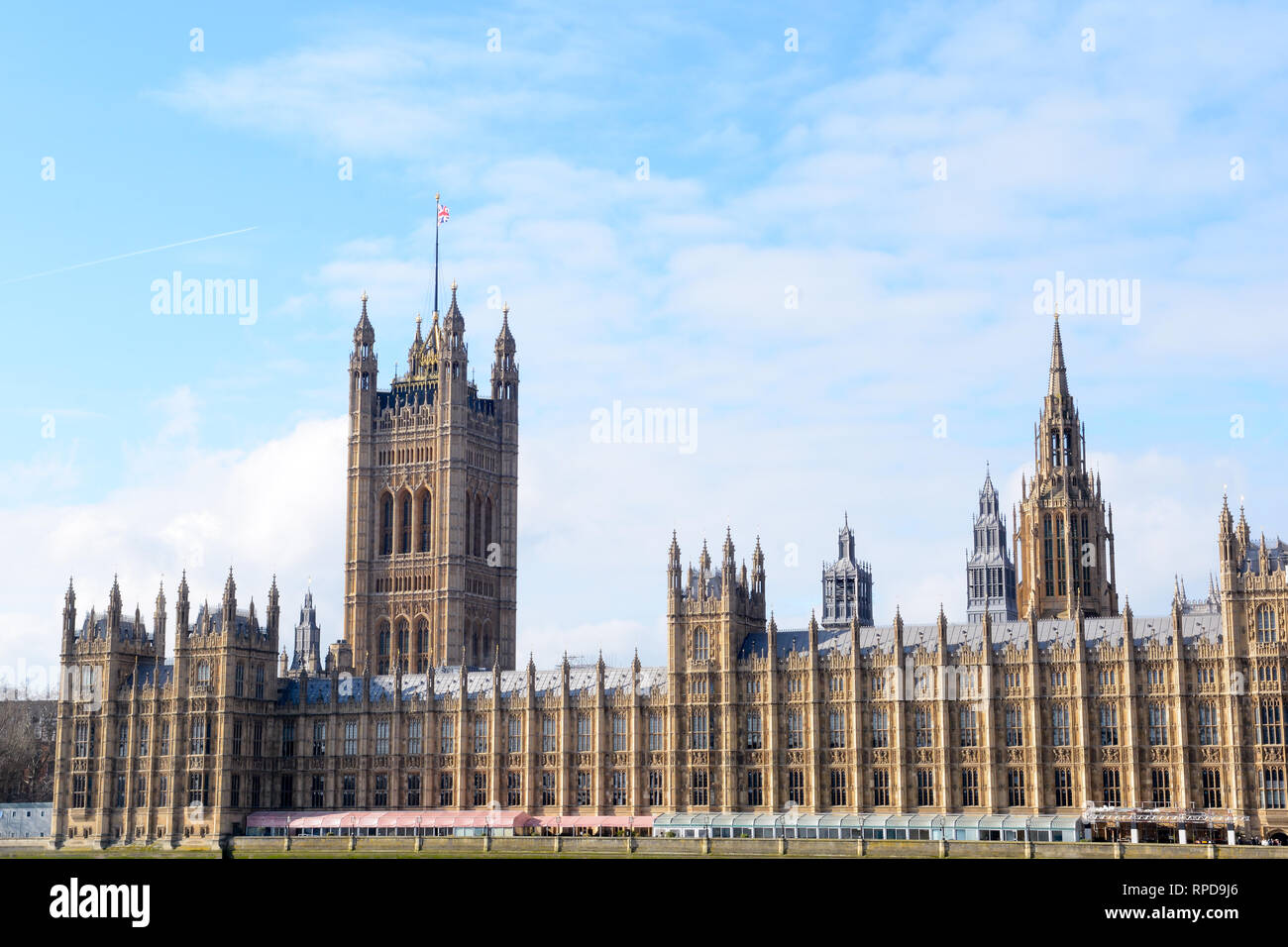 Houses of Parliament, government building and landmark in central ...