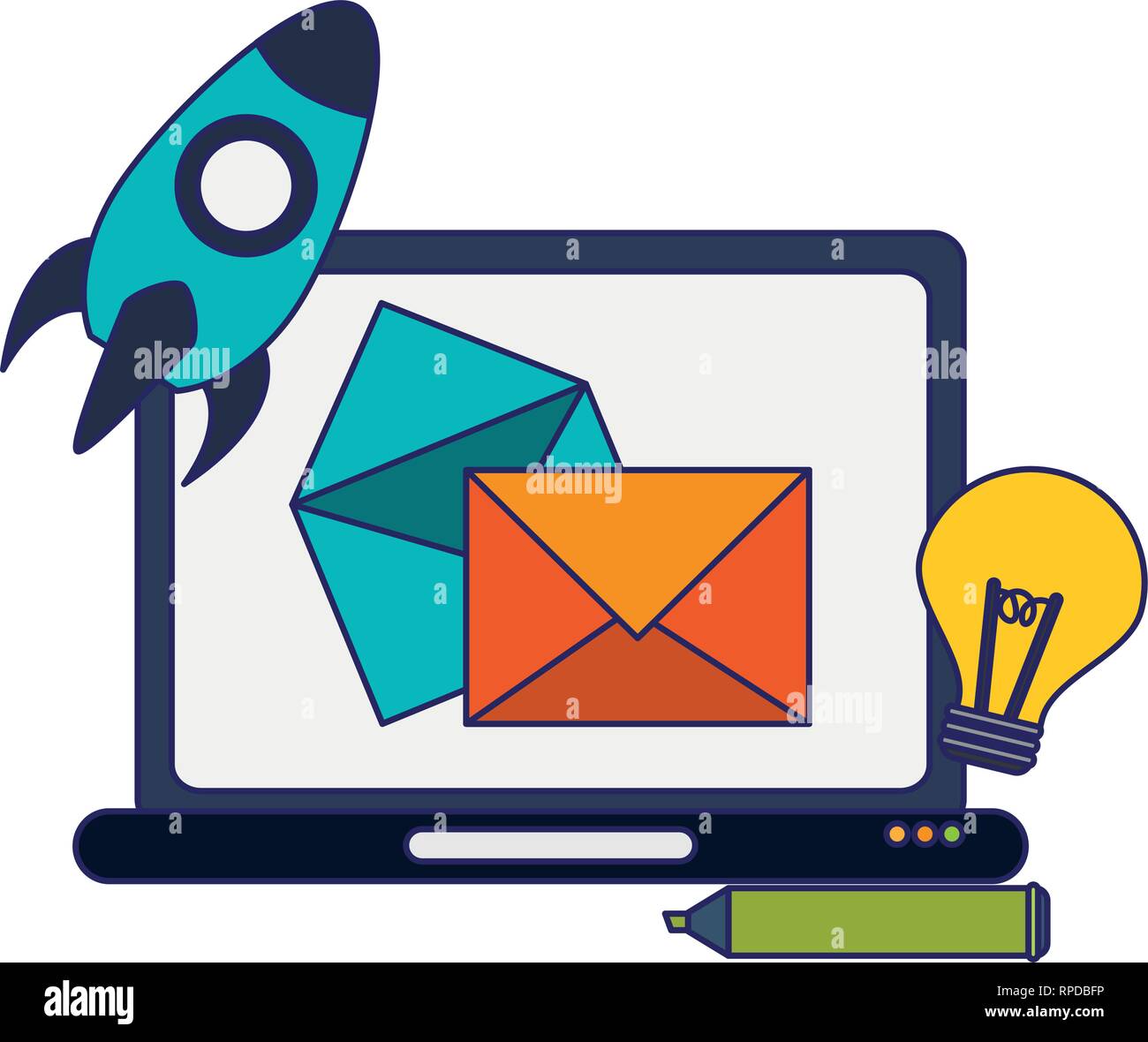 elearning education concept blue lines Stock Vector Image & Art - Alamy