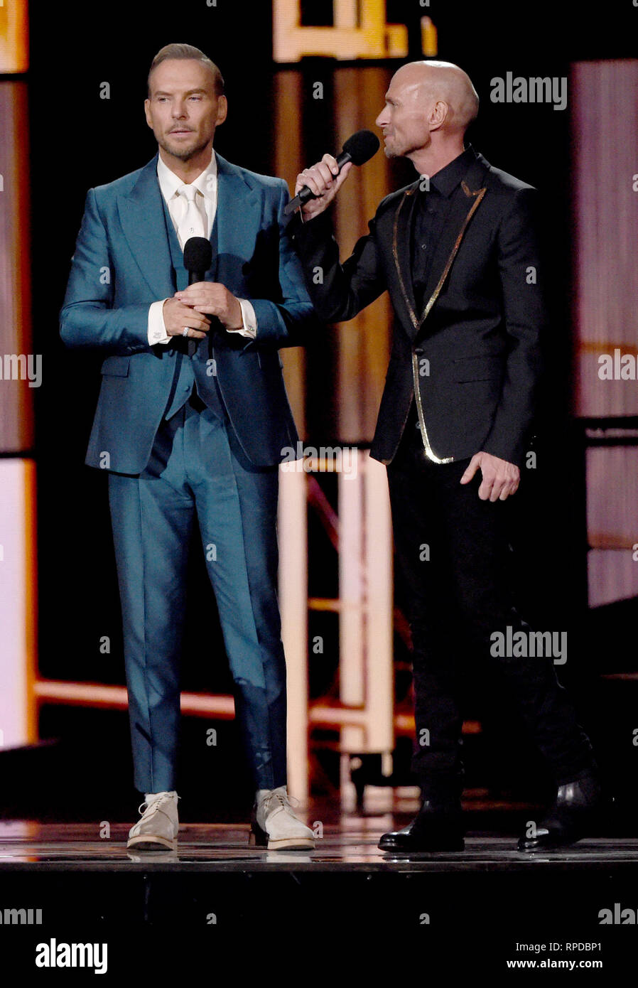 Photo Must Be Credited ©Alpha Press 079965 20/02/2019 Bros Matt and Luke Goss The Brit Awards ...